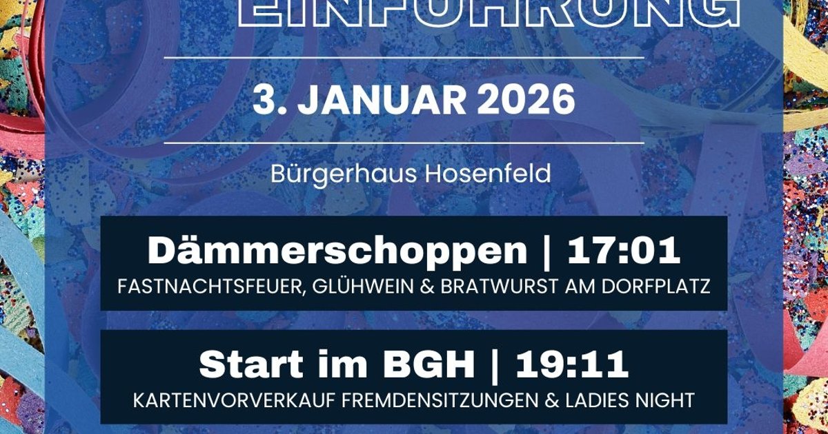 Prinzeneinführung CVH Hosenfeld | Gemeinde Hosenfeld